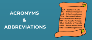 50+ Important Education Acronyms and Abbreviations for Students